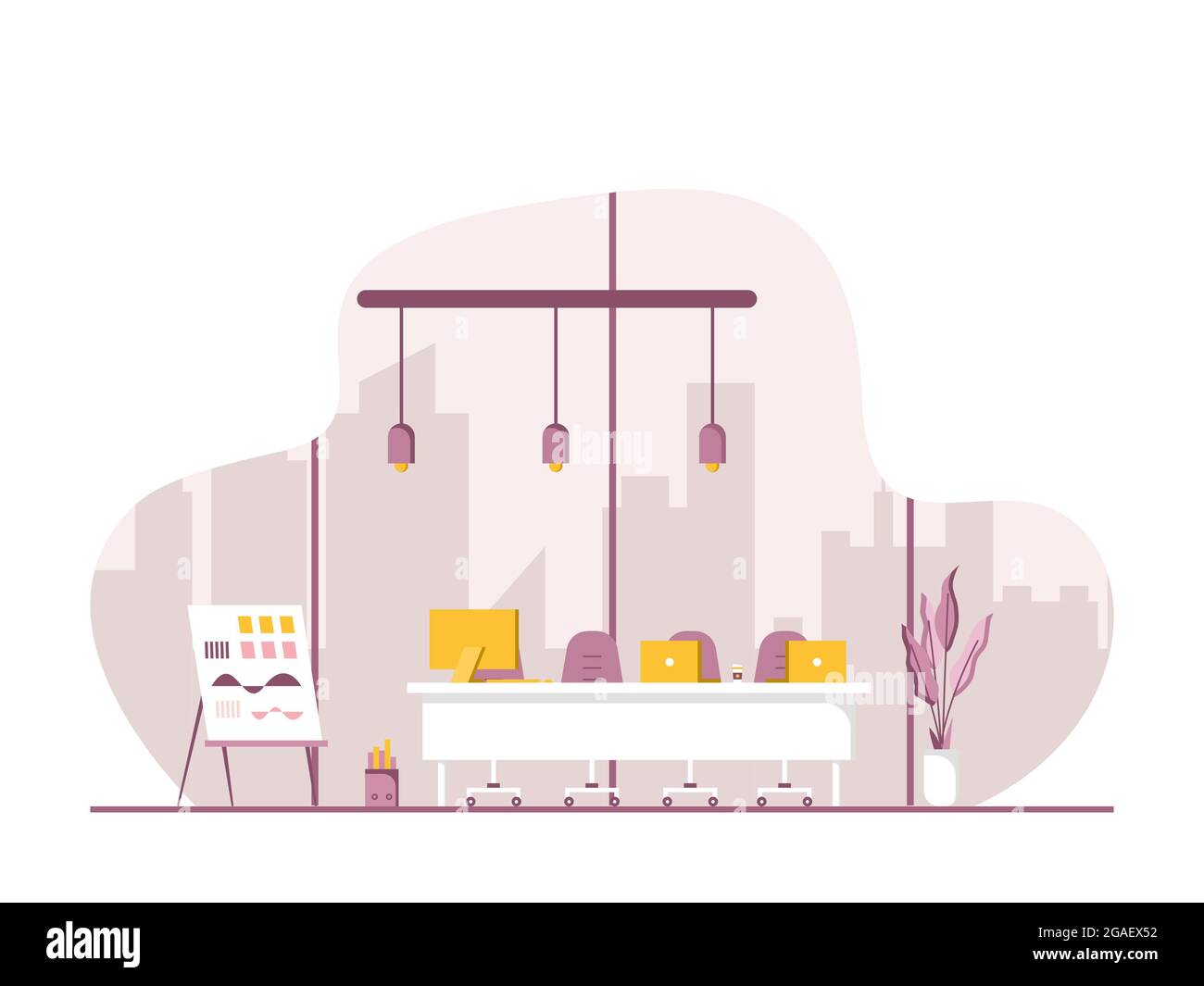 Work station workplace workstation Cut Out Stock Images & Pictures - Alamy