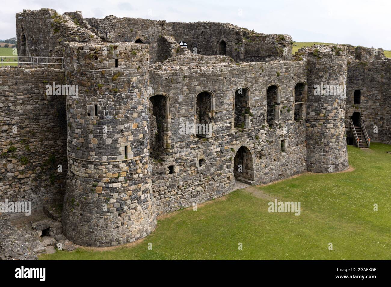 Beaumaris Castle on the island of Anglesey in north Wales Stock Photo ...