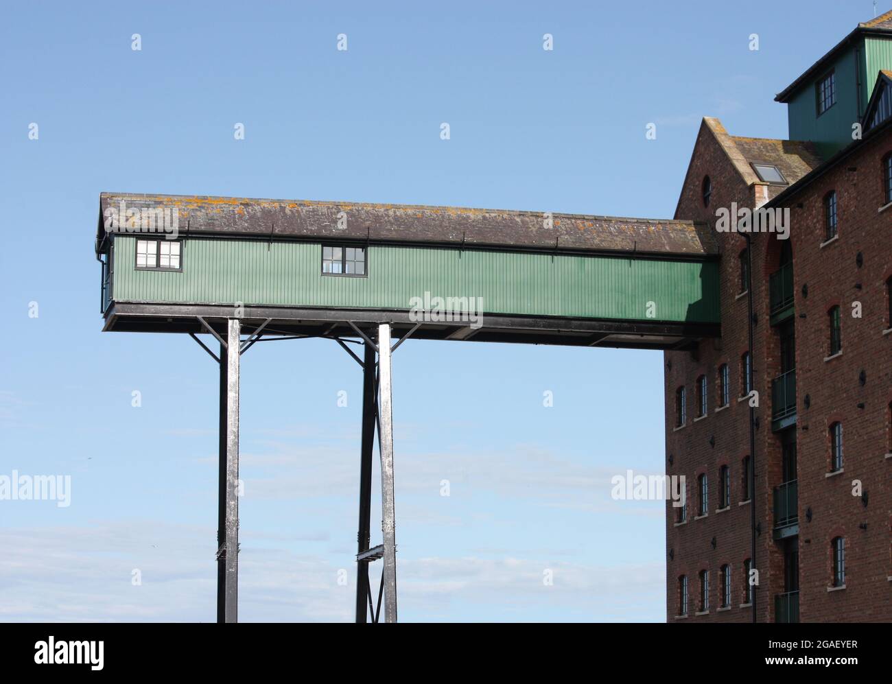 A Loading Gantry from a Traditional Warehouse Stock Photo - Alamy