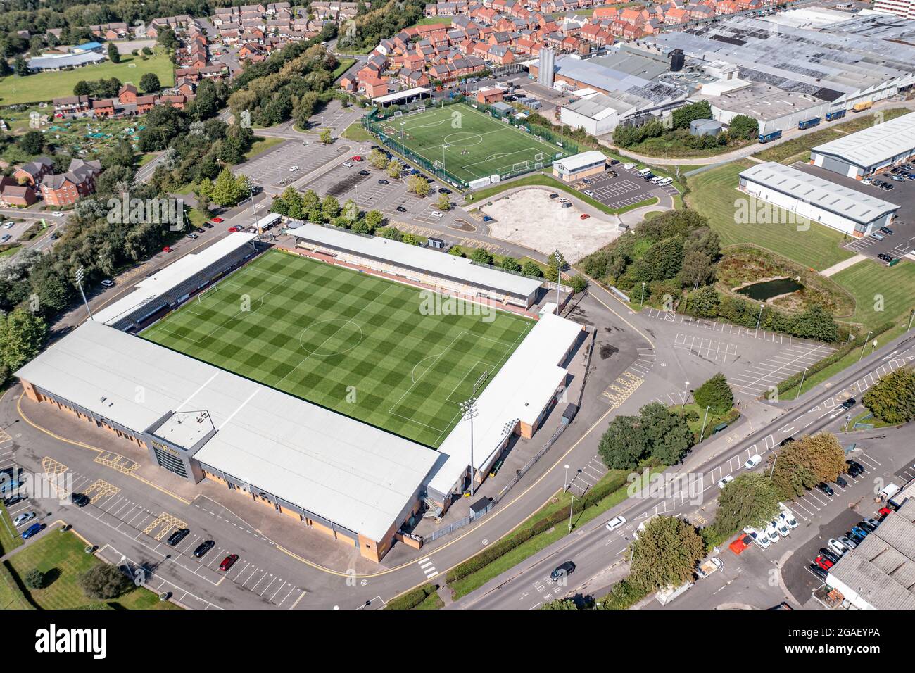 Burton albion drone aerial view stadium hi-res stock photography and ...