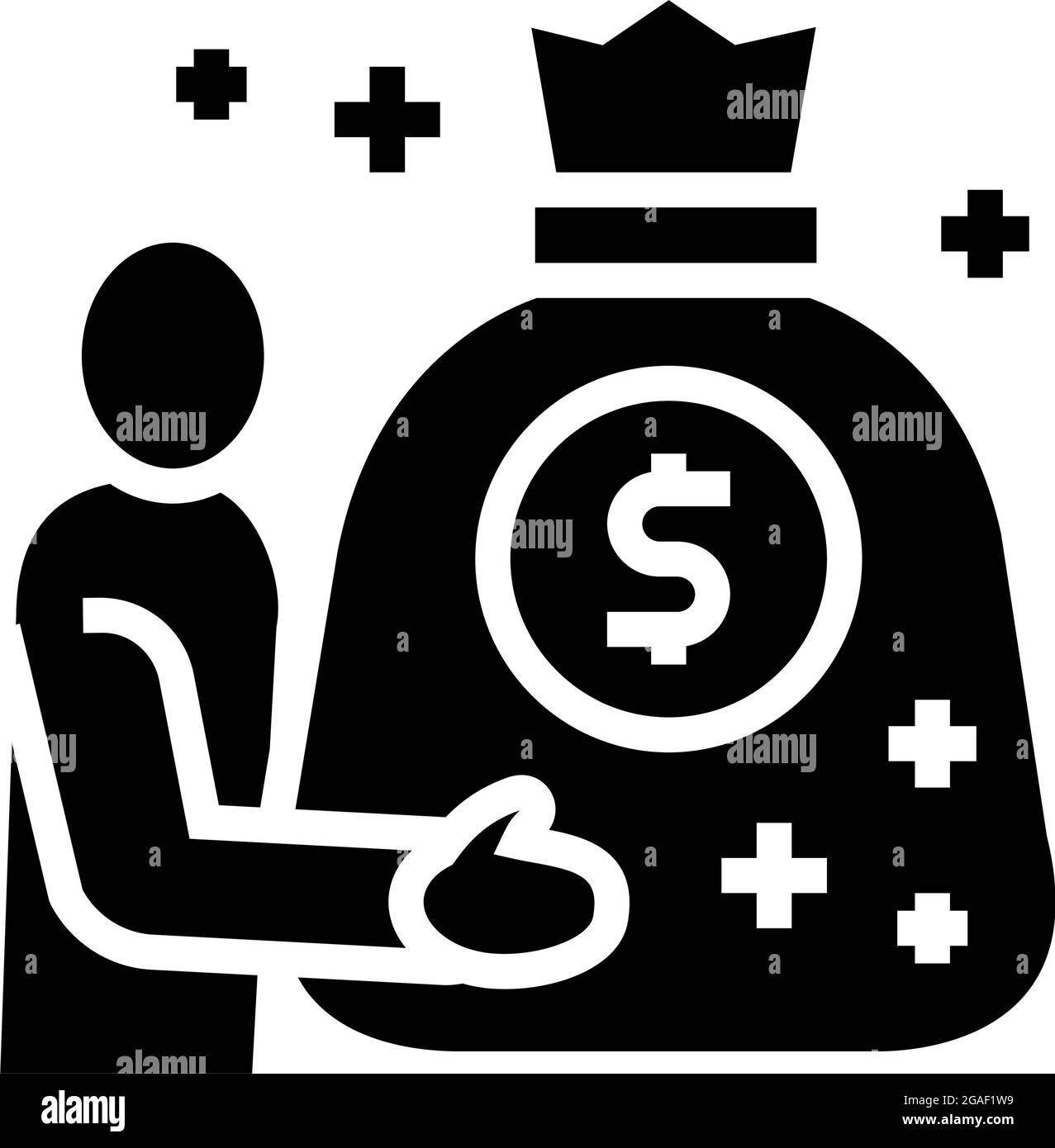 Businessman money running Black and White Stock Photos & Images - Alamy