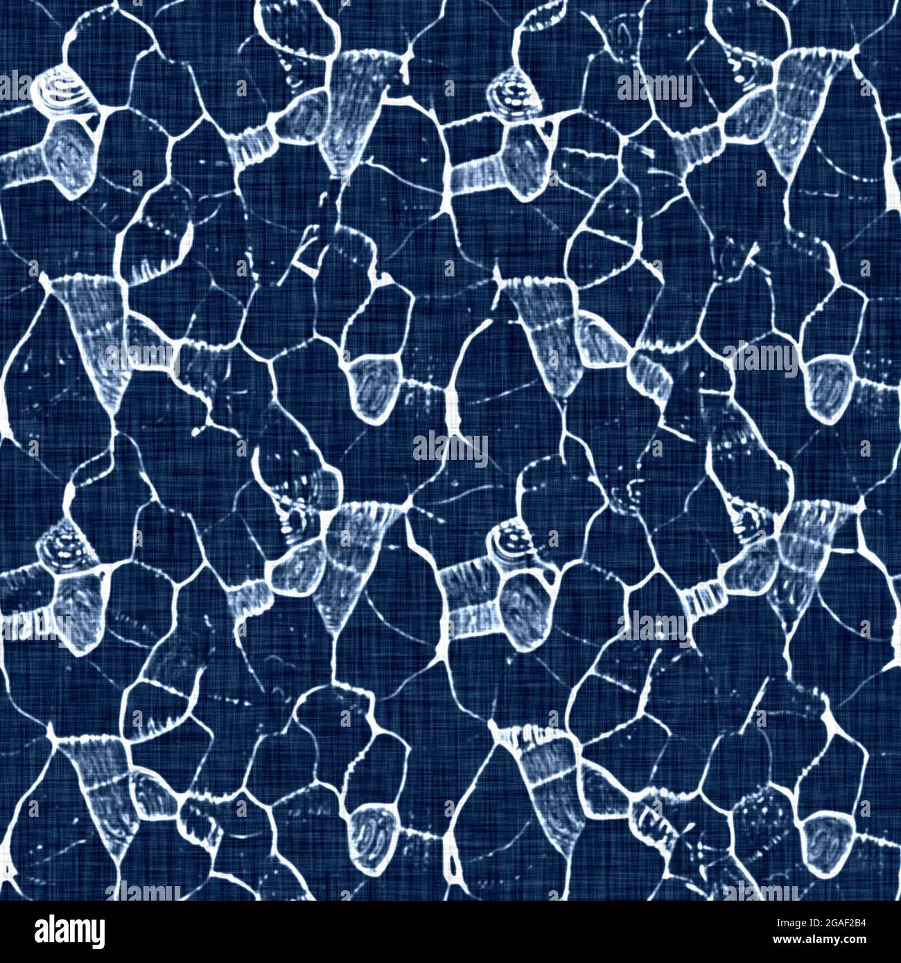 Acid wash blue jean effect texture with decorative linen mottled ...