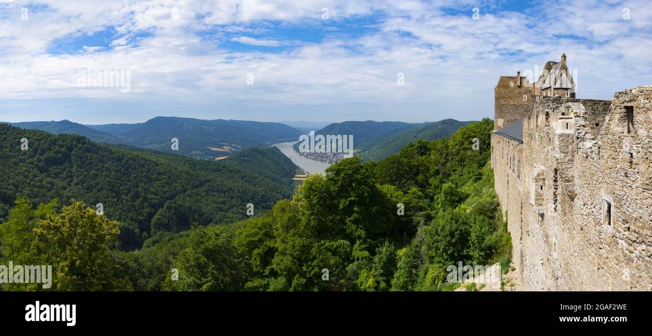 Aggstein Castle in Wachau Valley, Austria Stock Photo - Alamy