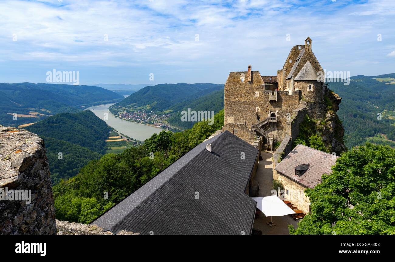 Aggstein Castle in Wachau Valley, Austria Stock Photo - Alamy