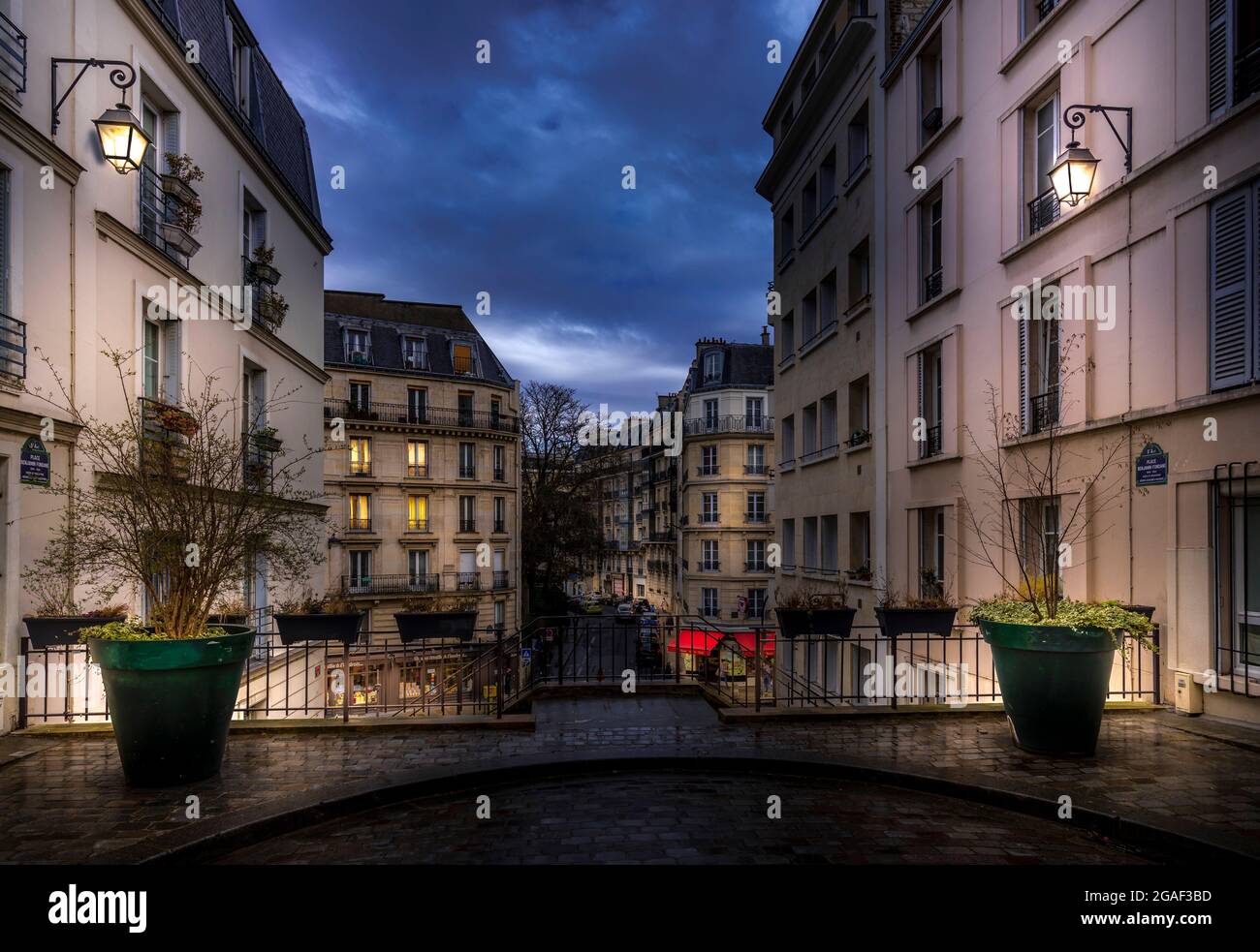 Paris, France - May 13, 2021: Nice panorama of buildings in Paris in ...