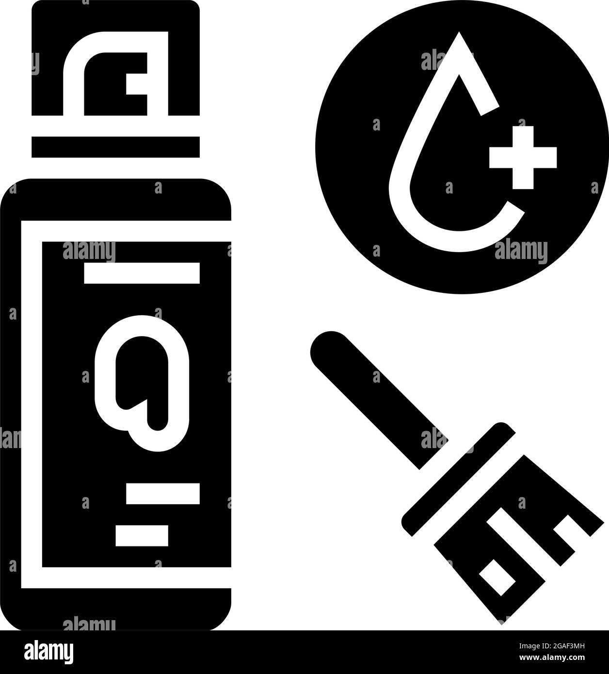 clear coating glyph icon vector illustration Stock Vector Image & Art ...