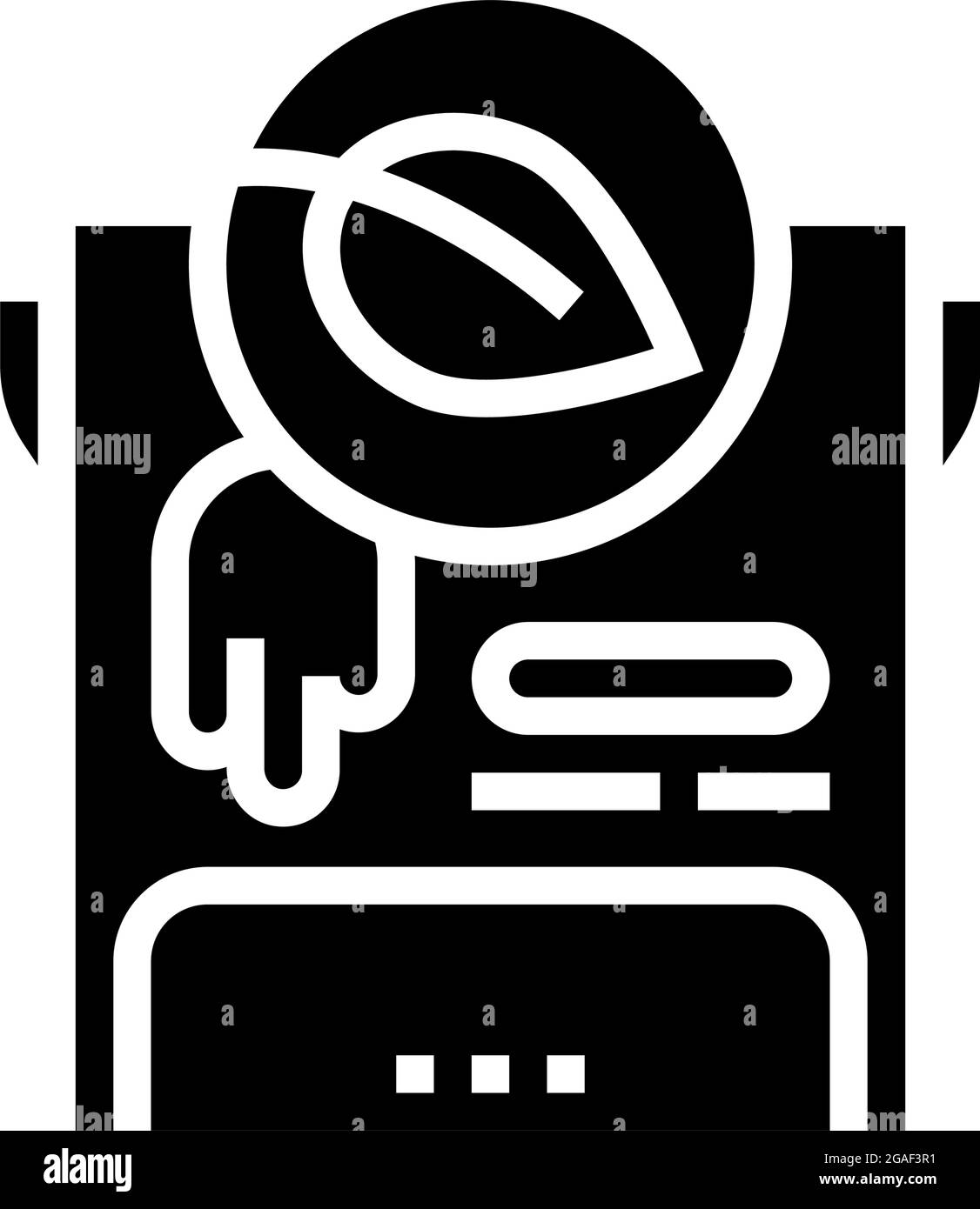 eco conscious paint glyph icon vector illustration Stock Vector Image ...