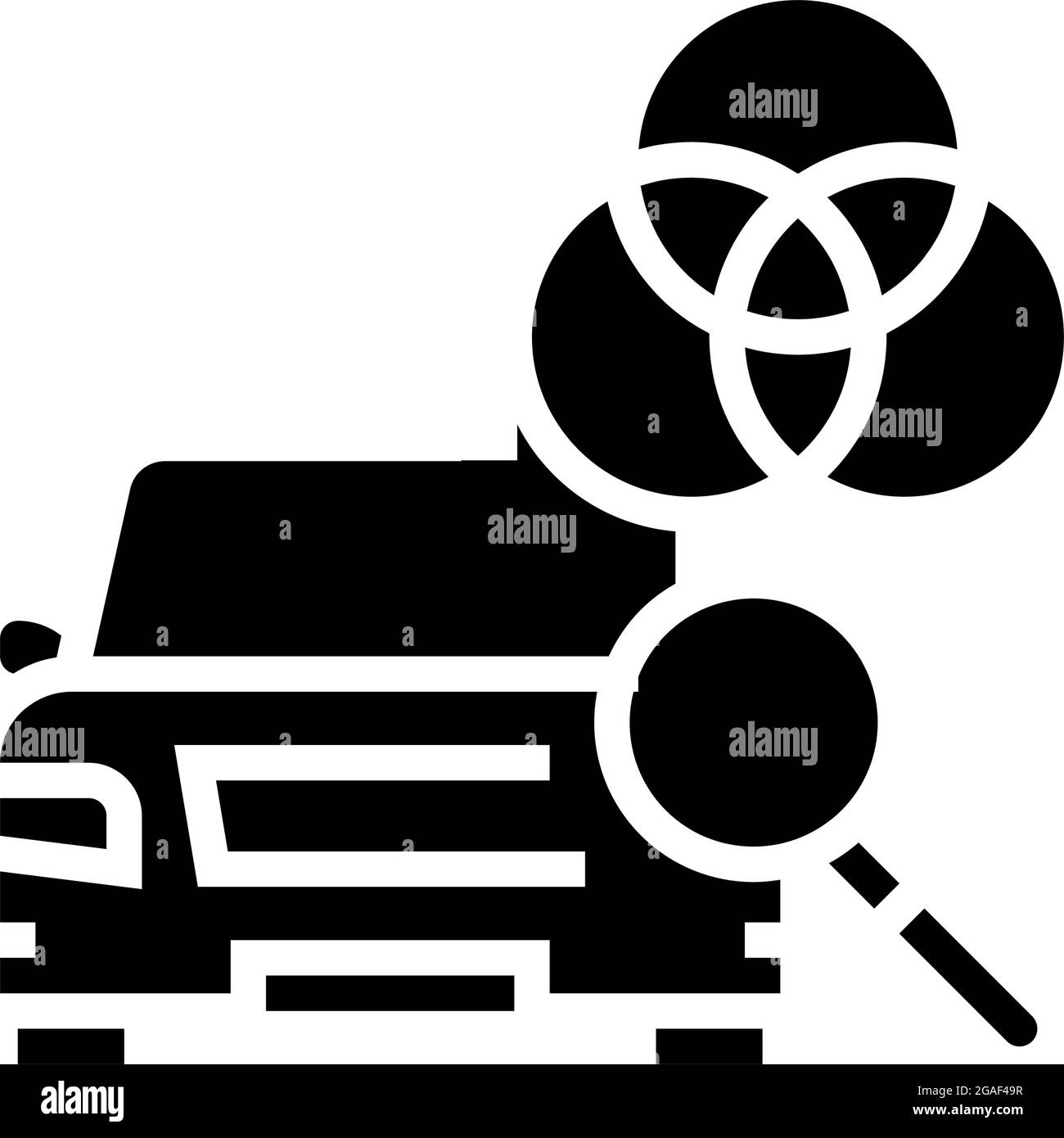 color matching glyph icon vector illustration Stock Vector Image & Art ...