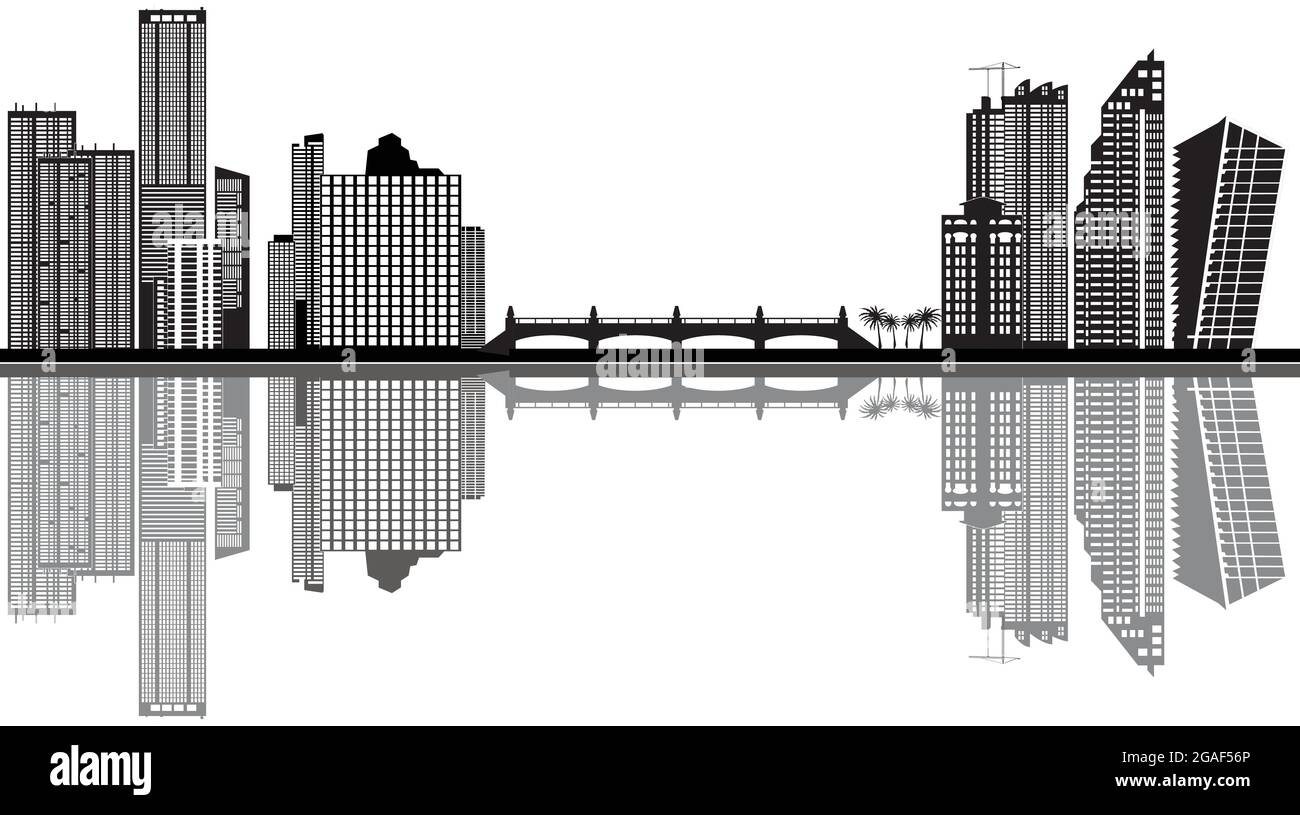 Front view tower bridge Stock Vector Images - Alamy