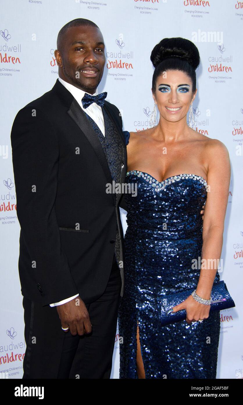 London. UK. Derek Redmond and guest at the Caudwell Children's Charity ...