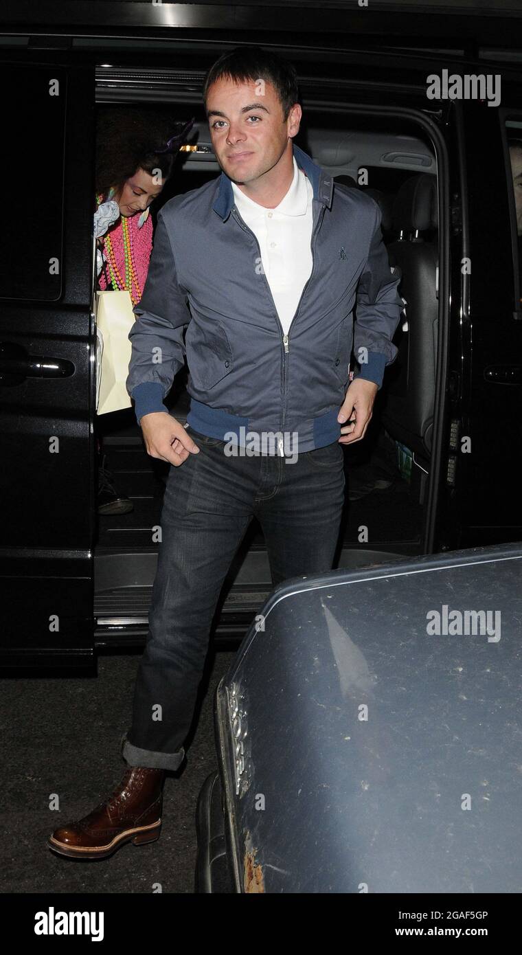 London. UK. Anthony McPartlin at Heidi Range's 30th birthday party ...