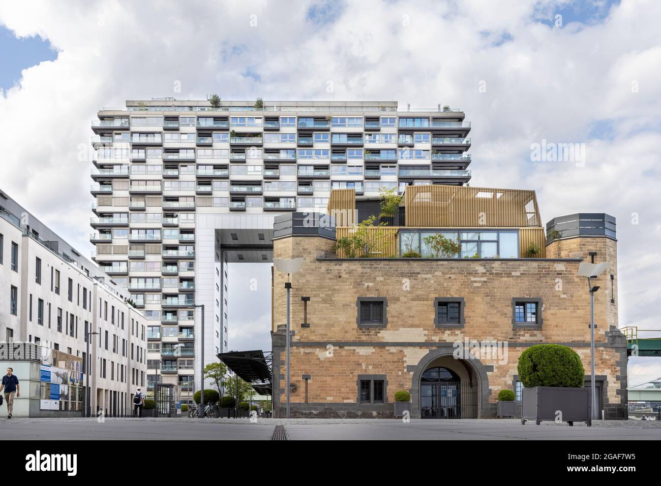 Modern architecture standing in middle of historical buildings in ...