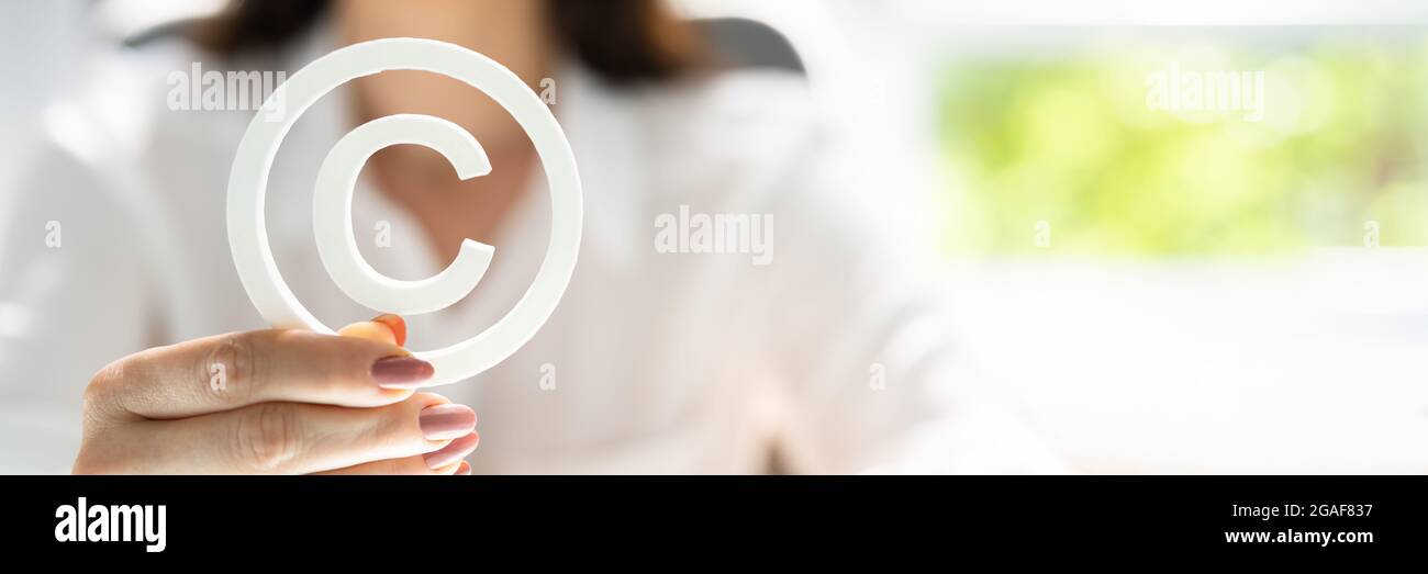 Copyright Symbol Protection Sign. Register Trademark And Logo Stock ...