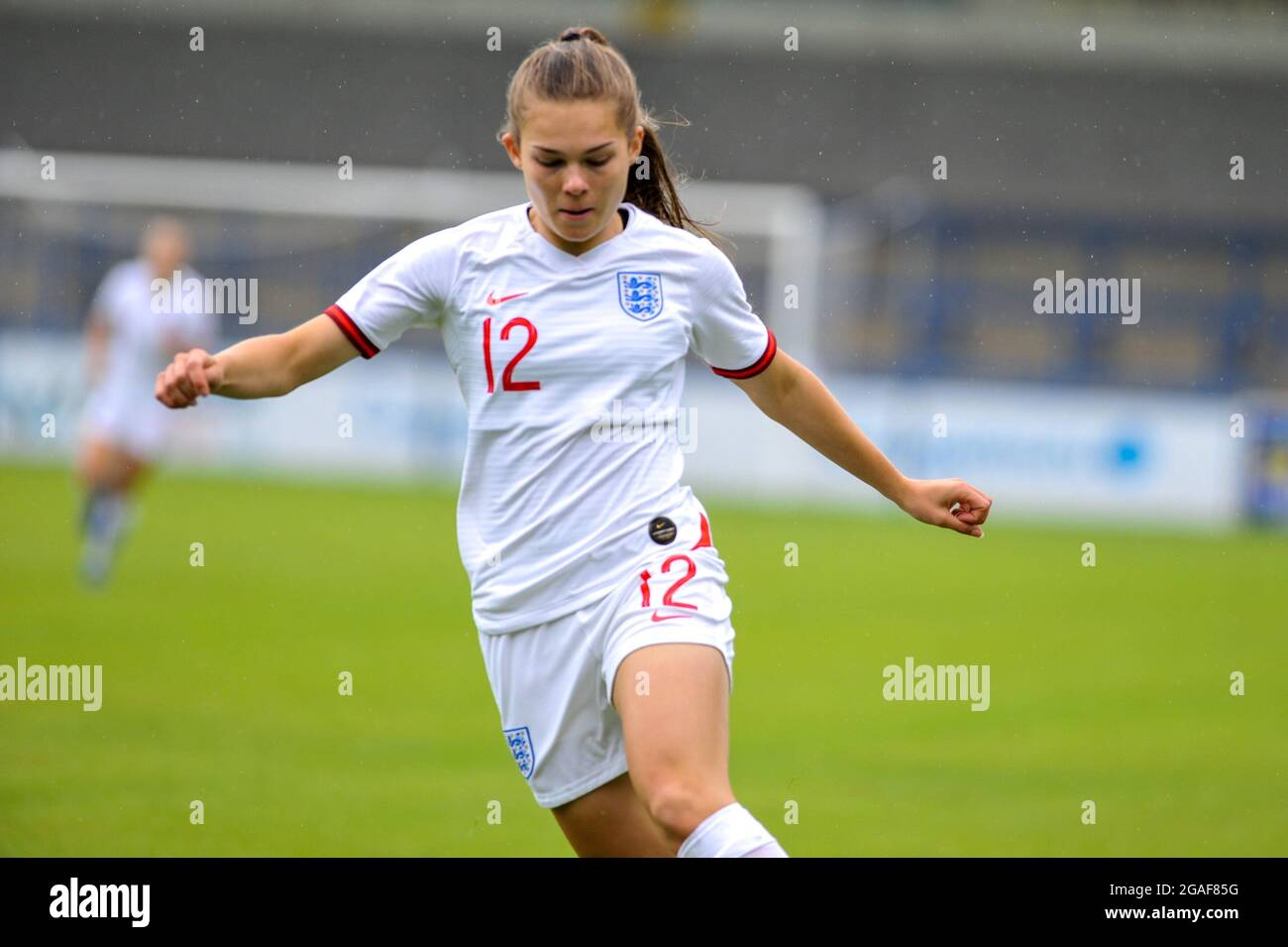 Lucy Parry (12 England) during the friendly under 19 between England ...