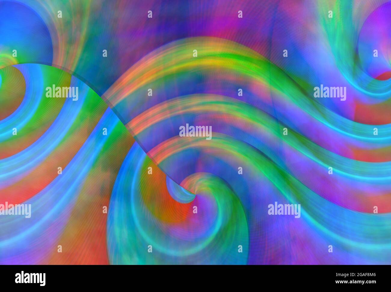 Abstract neon background with rainbow highlights of light Stock Photo ...