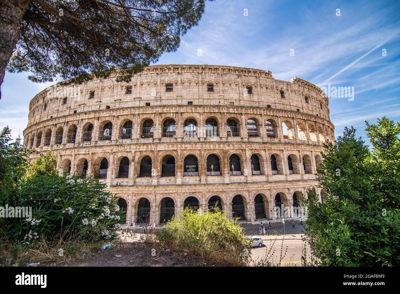 Rome, Italy - Juny, 2021: Colosseum in Rome, Italy. Ancient Roman ...
