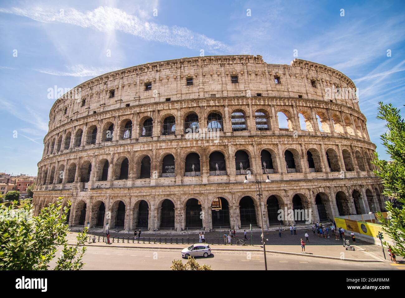 Rome, Italy - Juny, 2021: Colosseum in Rome, Italy. Ancient Roman ...