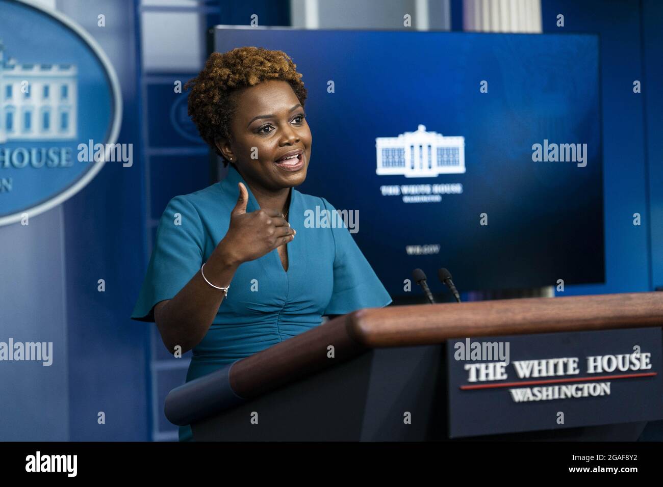 Washington DC, USA. 30th July, 2021. White House Principal Deputy Press ...