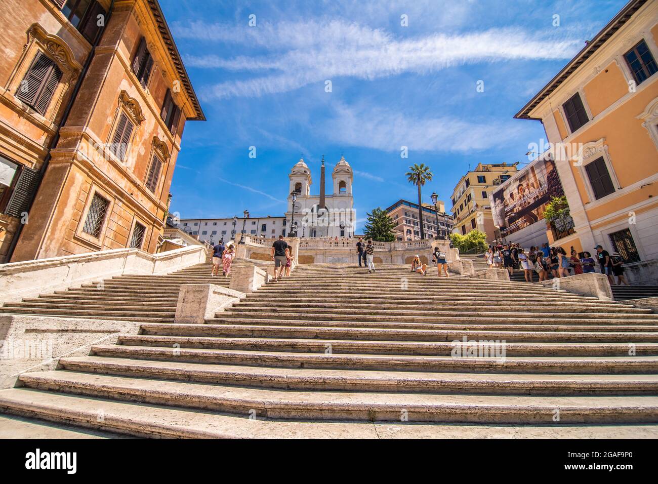 Rome, Italy - Juny, 2021: Spanish Steps a set of steps in Rome, Italy ...