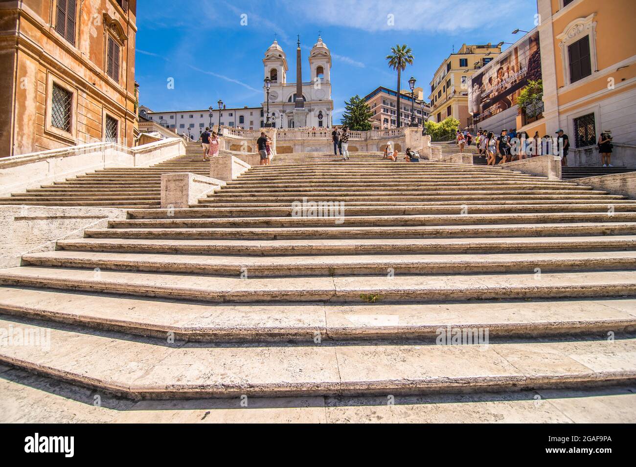 Rome, Italy - Juny, 2021: Spanish Steps a set of steps in Rome, Italy ...
