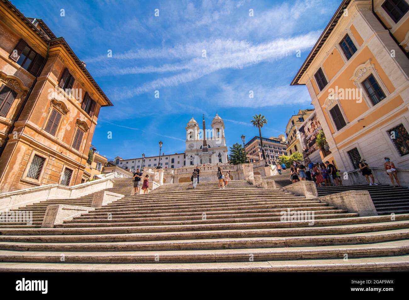 Rome, Italy - Juny, 2021: Spanish Steps a set of steps in Rome, Italy ...