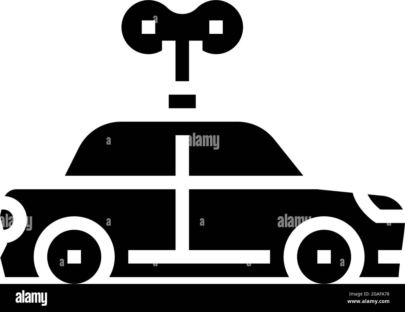 car toy kindergarten glyph icon vector illustration Stock Vector Image ...