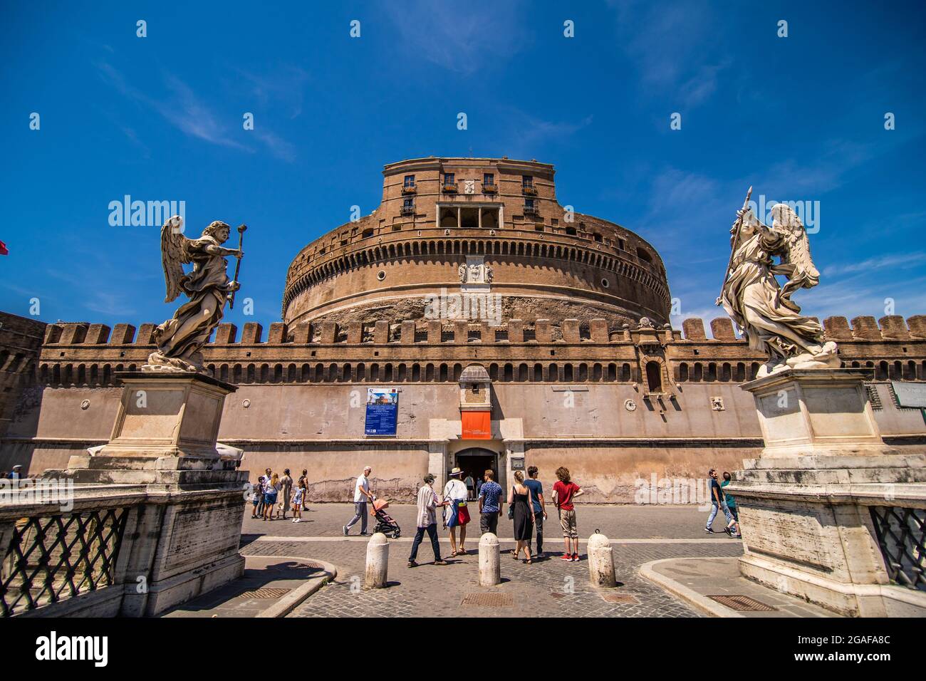 Rome, Italy - Juny, 2021: Castel Sant'Angelo Castle of the Holy Angel ...