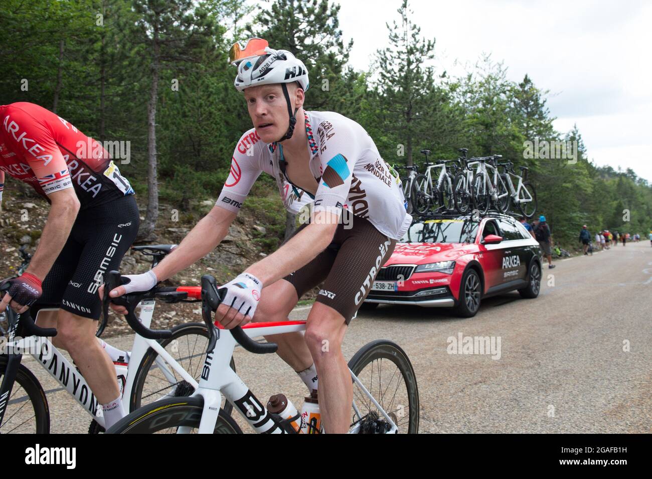 French Rider Dorian Godon ( AG2R CITROEN Team) in action during the ...