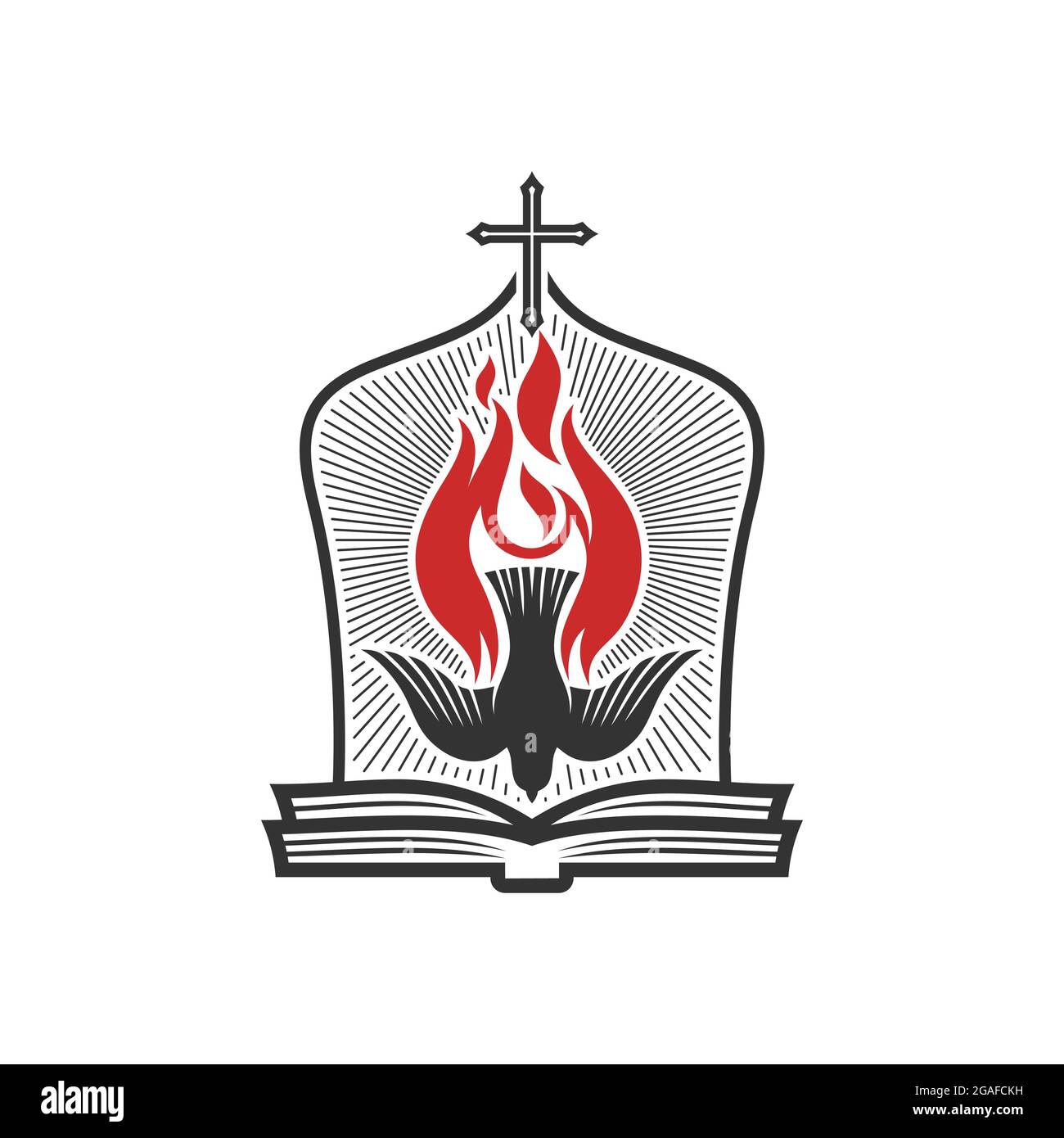 The Holy Spirit Fire And Cross