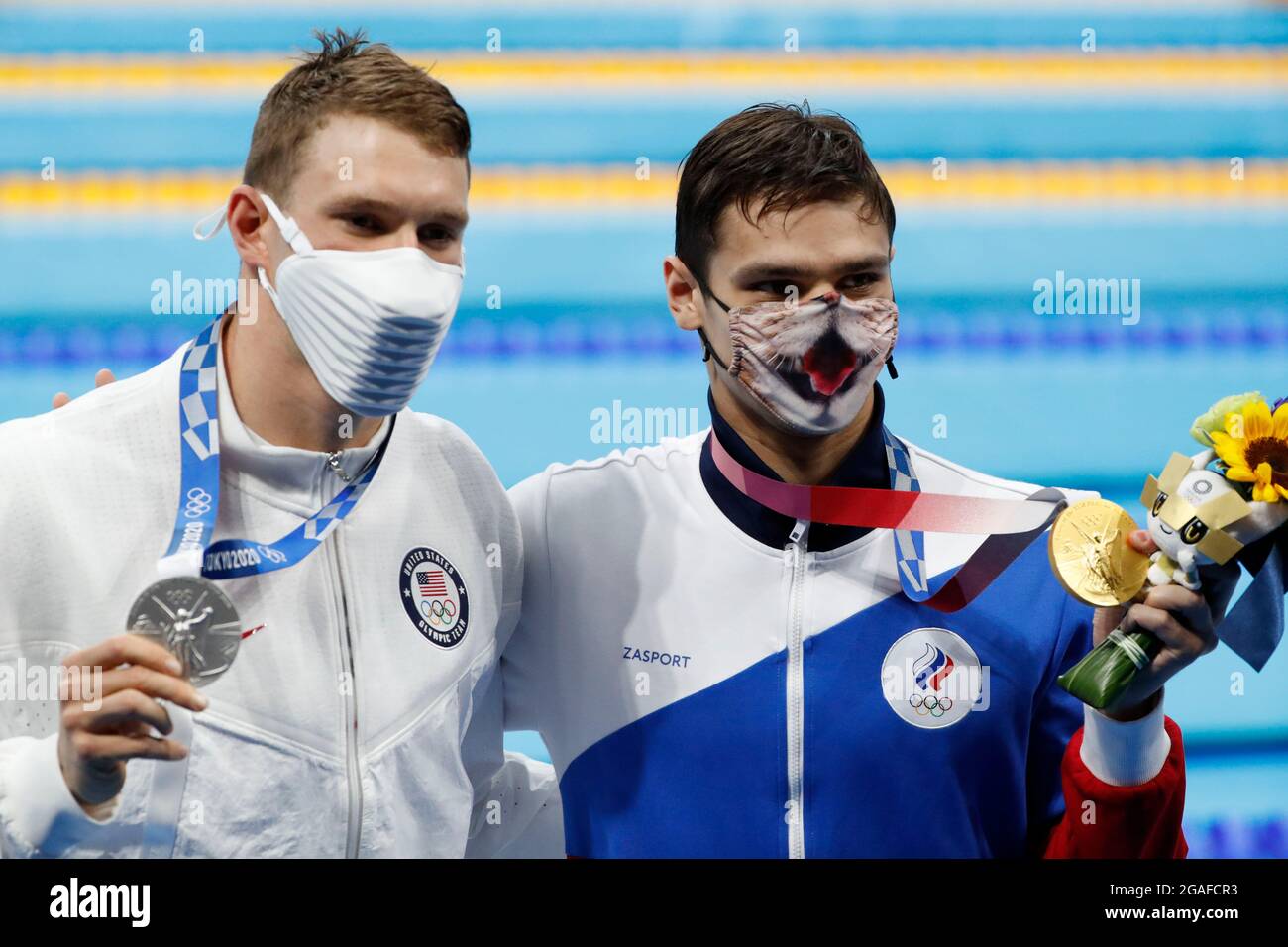 Tokyo, Kanto, Japan. 30th July, 2021. Ryan Murphy (USA) and Evgeny ...
