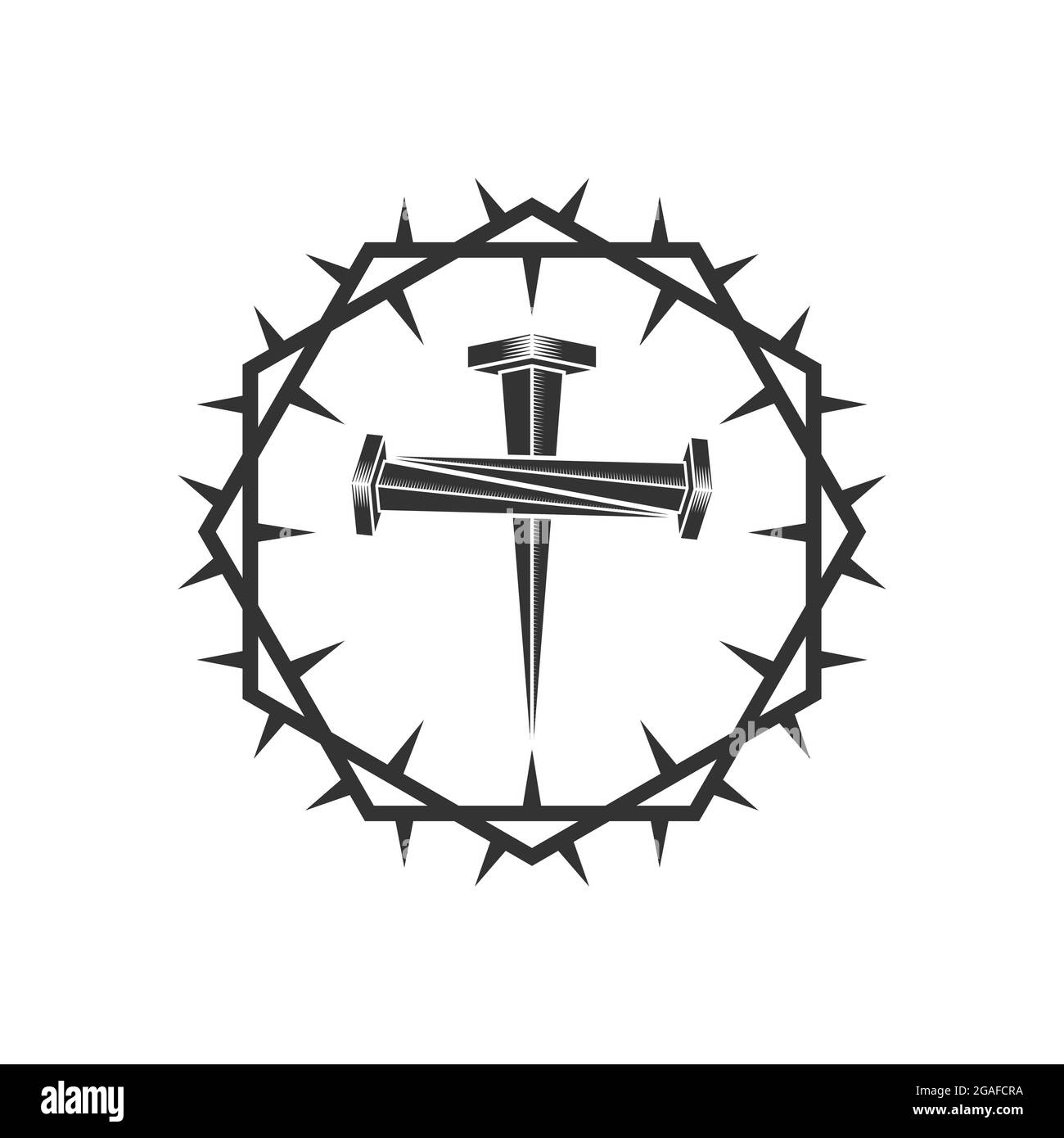 Crucifixion formed Black and White Stock Photos & Images - Alamy
