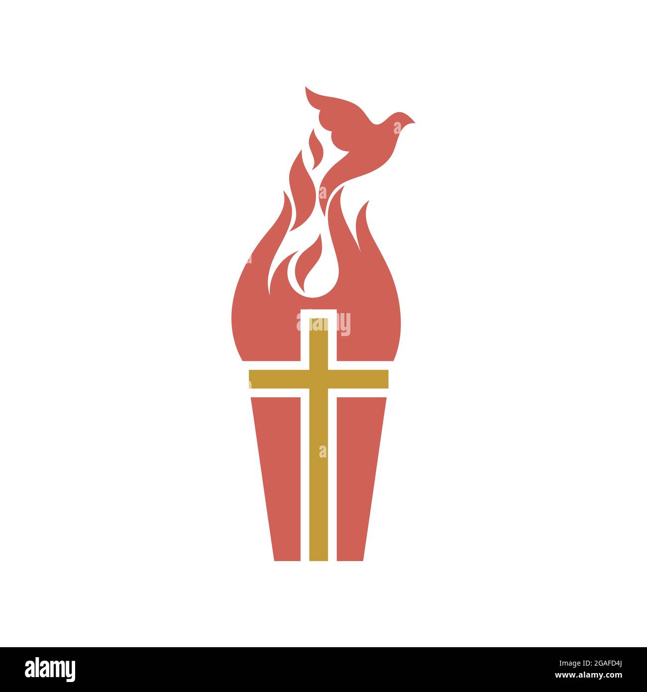 The Holy Spirit Fire And Cross