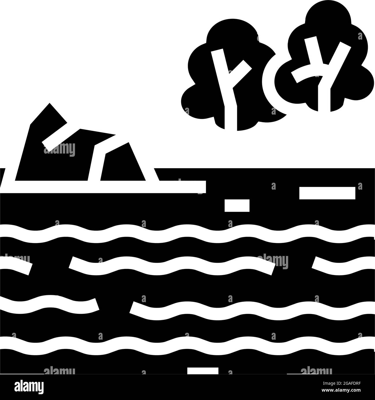 Tundra river Stock Vector Images - Alamy