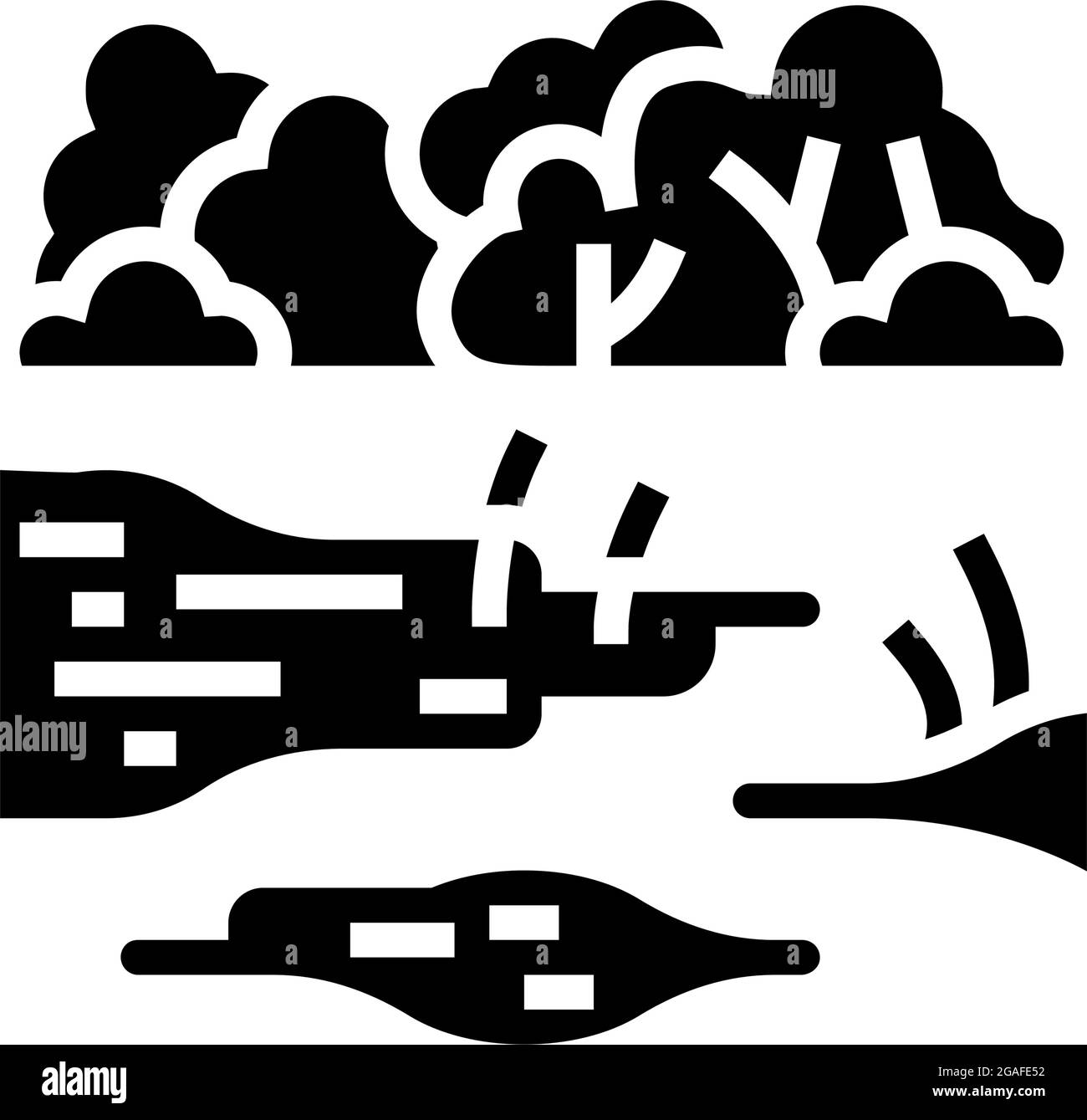 rainforest land glyph icon vector illustration Stock Vector Image & Art ...