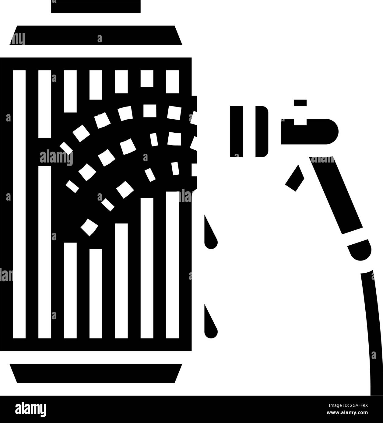 filter cleaning glyph icon vector illustration Stock Vector Image & Art ...