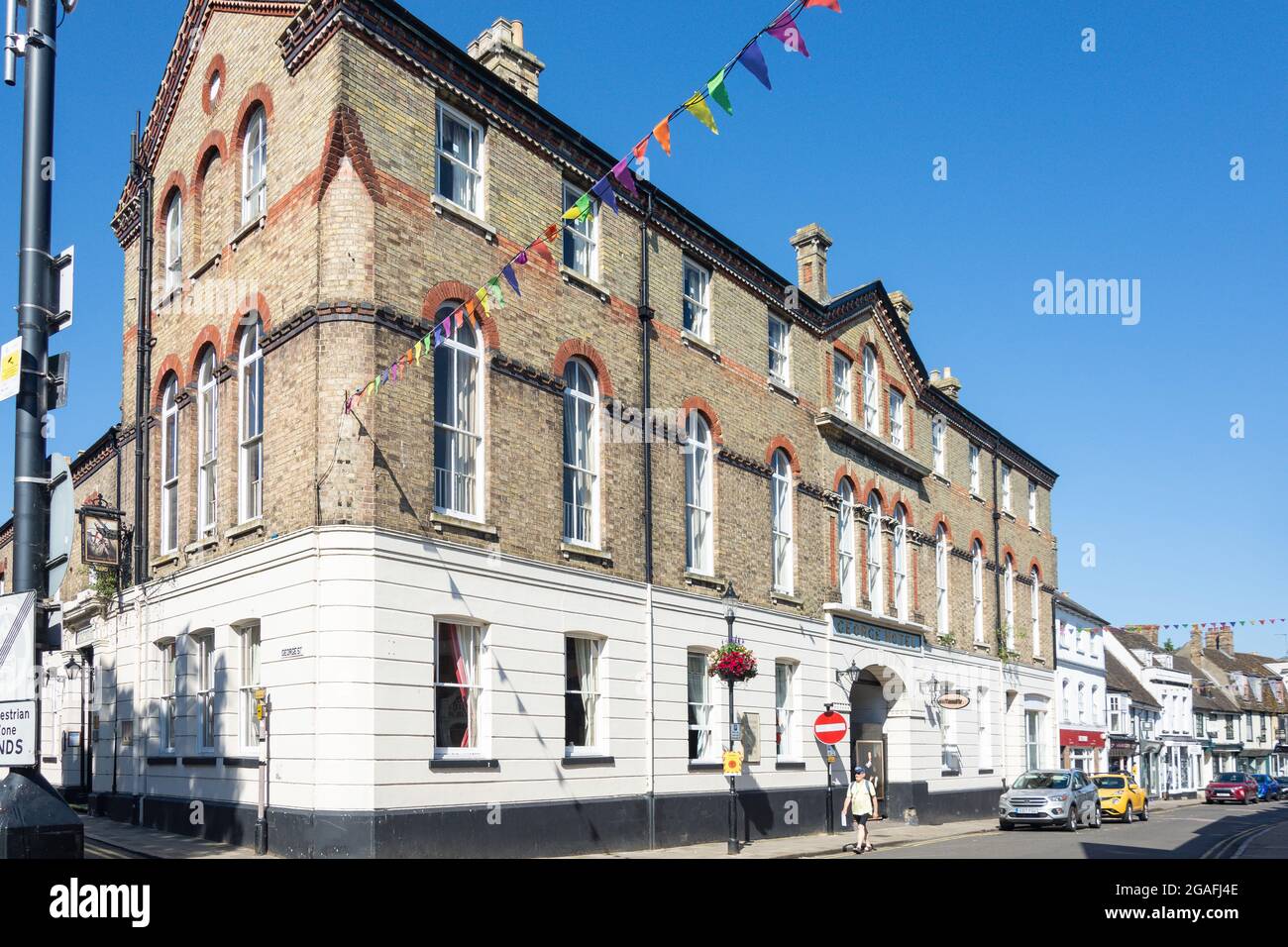 Bunting 17th century the george hotel george street huntingdon t hi-res ...