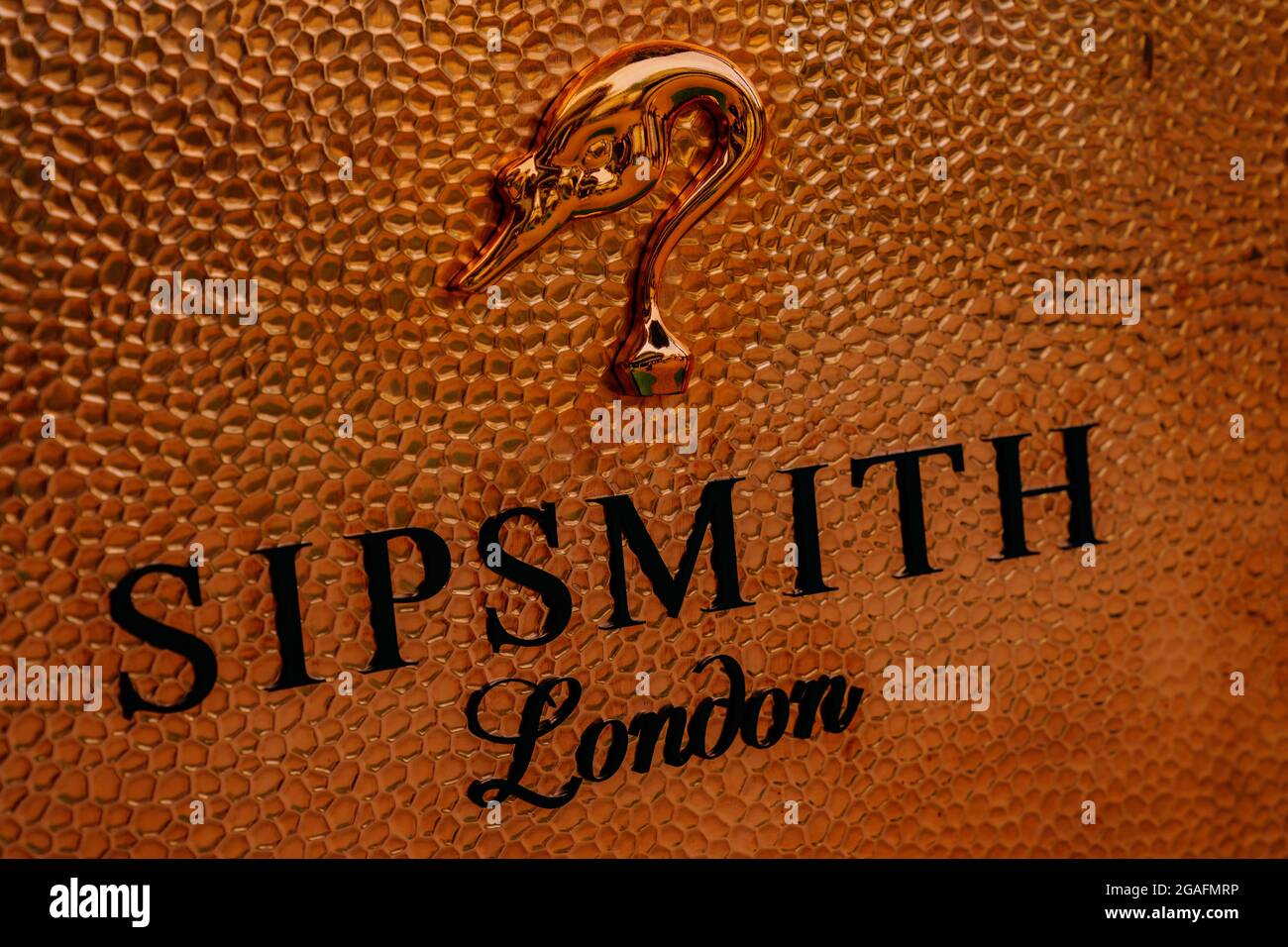 Sipsmith Gin branding Stock Photo - Alamy