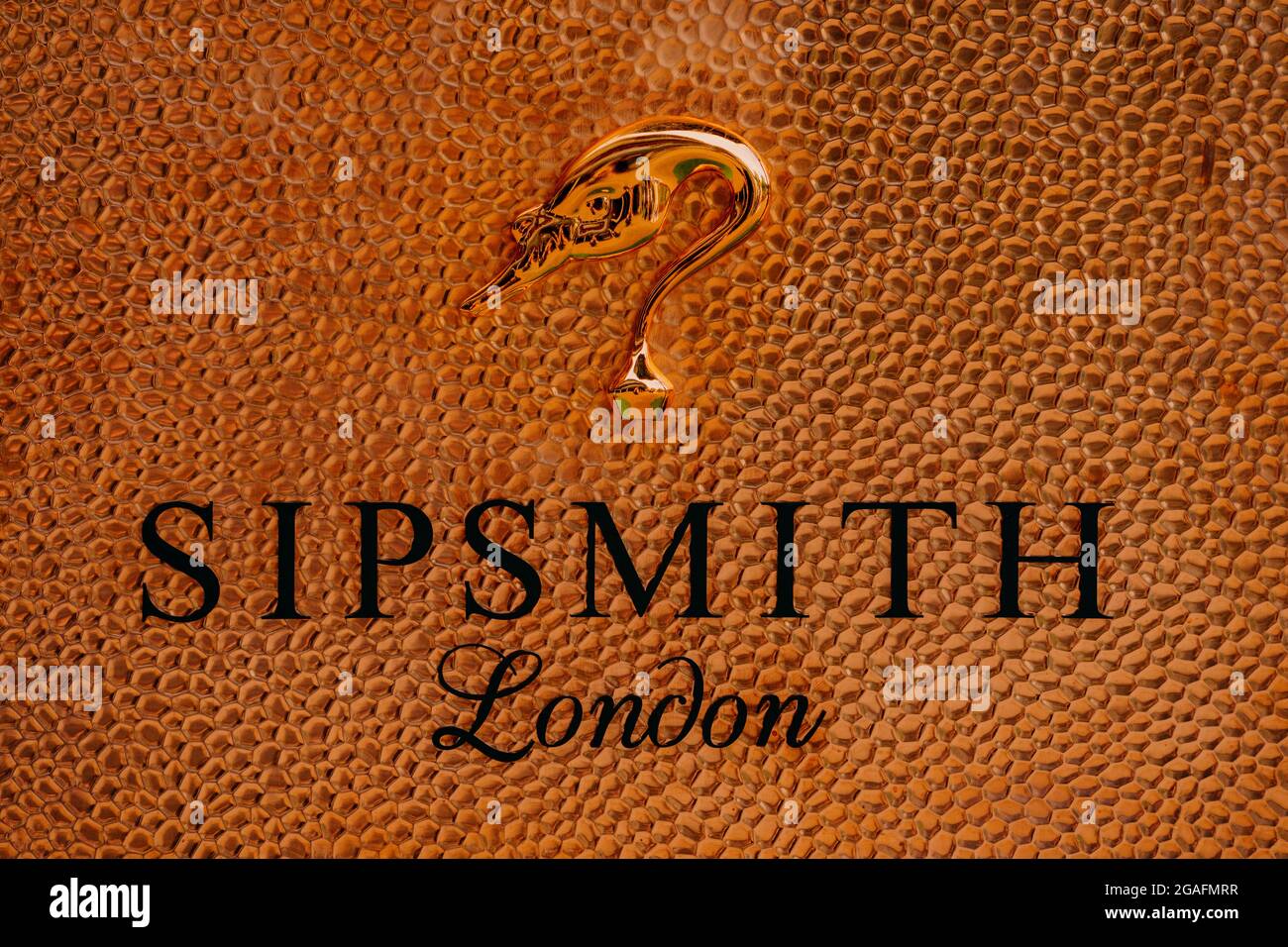 Sipsmith Gin branding Stock Photo - Alamy