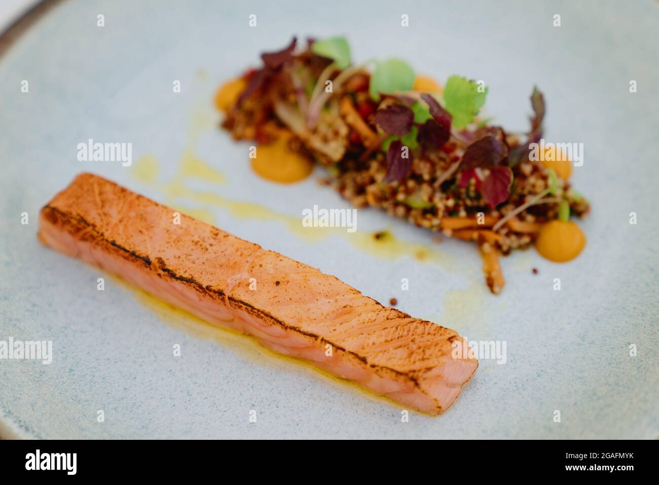 Michelin star restaurant fish hi-res stock photography and images - Alamy