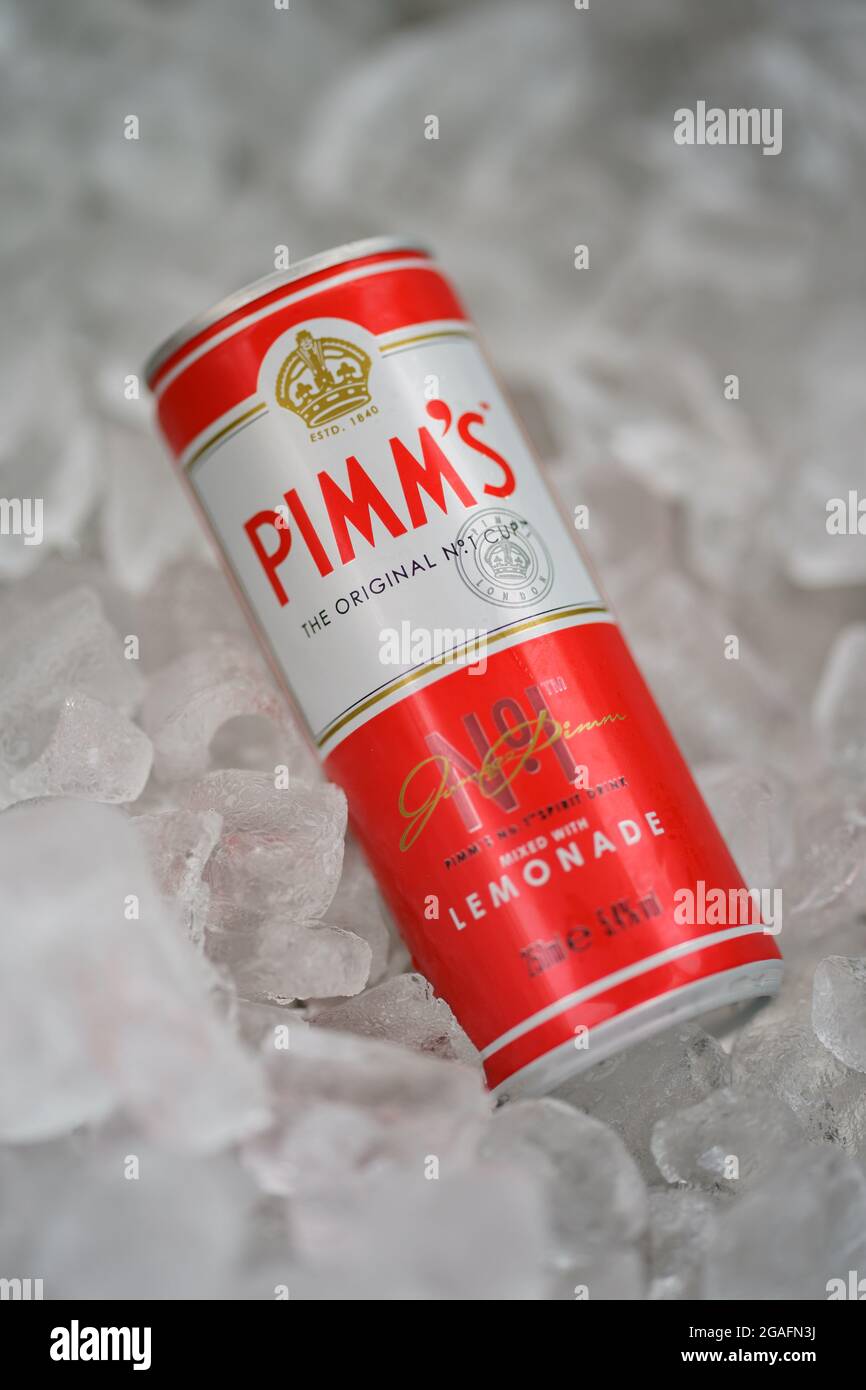Can of Pimm's Stock Photo - Alamy