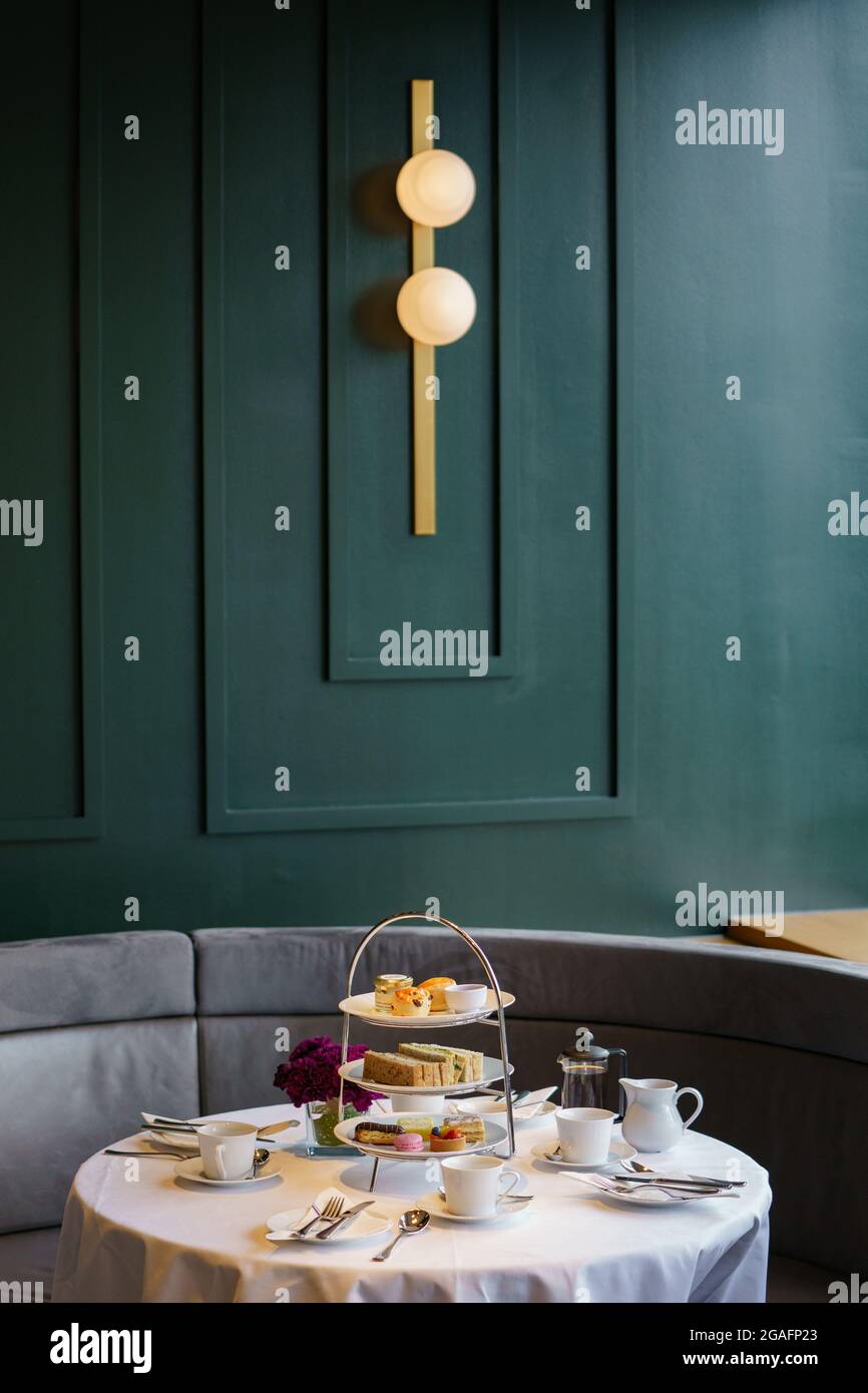 Afternoon tea cake stand hi-res stock photography and images - Alamy