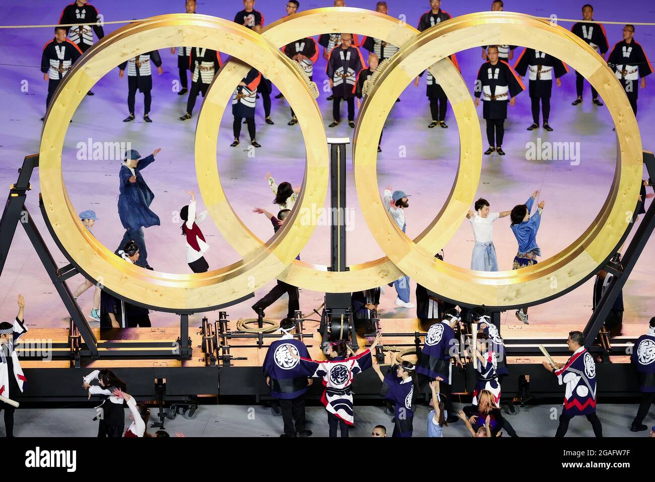Olympic games rings tokyo stadium hi-res stock photography and images ...