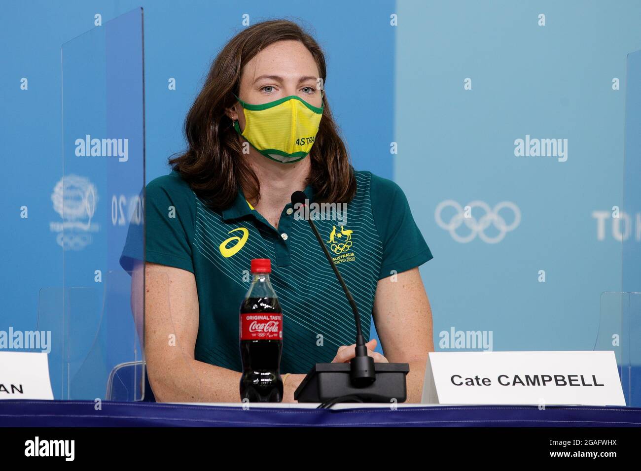 Tokyo, Japan, 22 July, 2021. Cate Campbell during the press conference ...