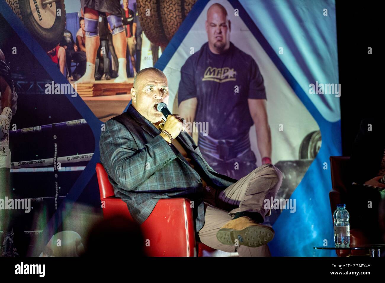 Cardiff, UK. 30th July, 2021. John Fury (Tyson Fury’s father) Vale ...