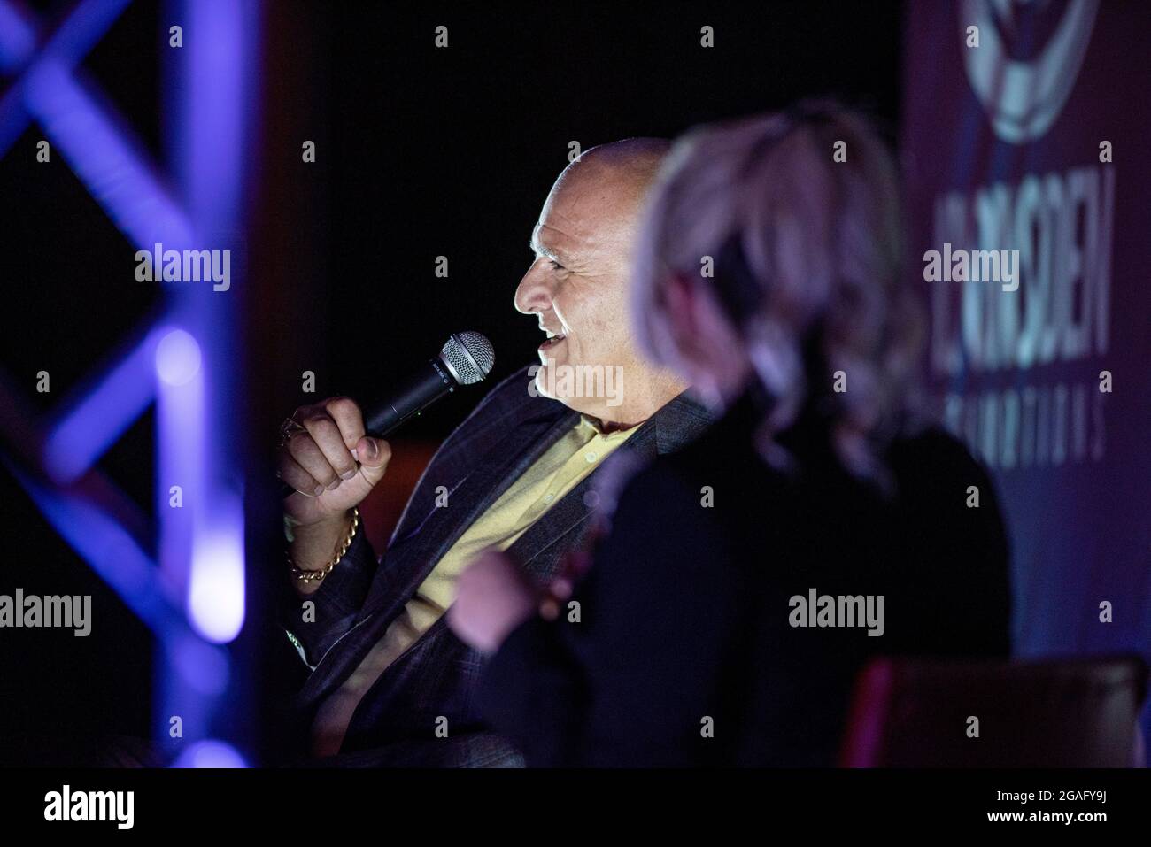 Cardiff, UK. 30th July, 2021. John Fury (Tyson Fury’s father) Vale ...