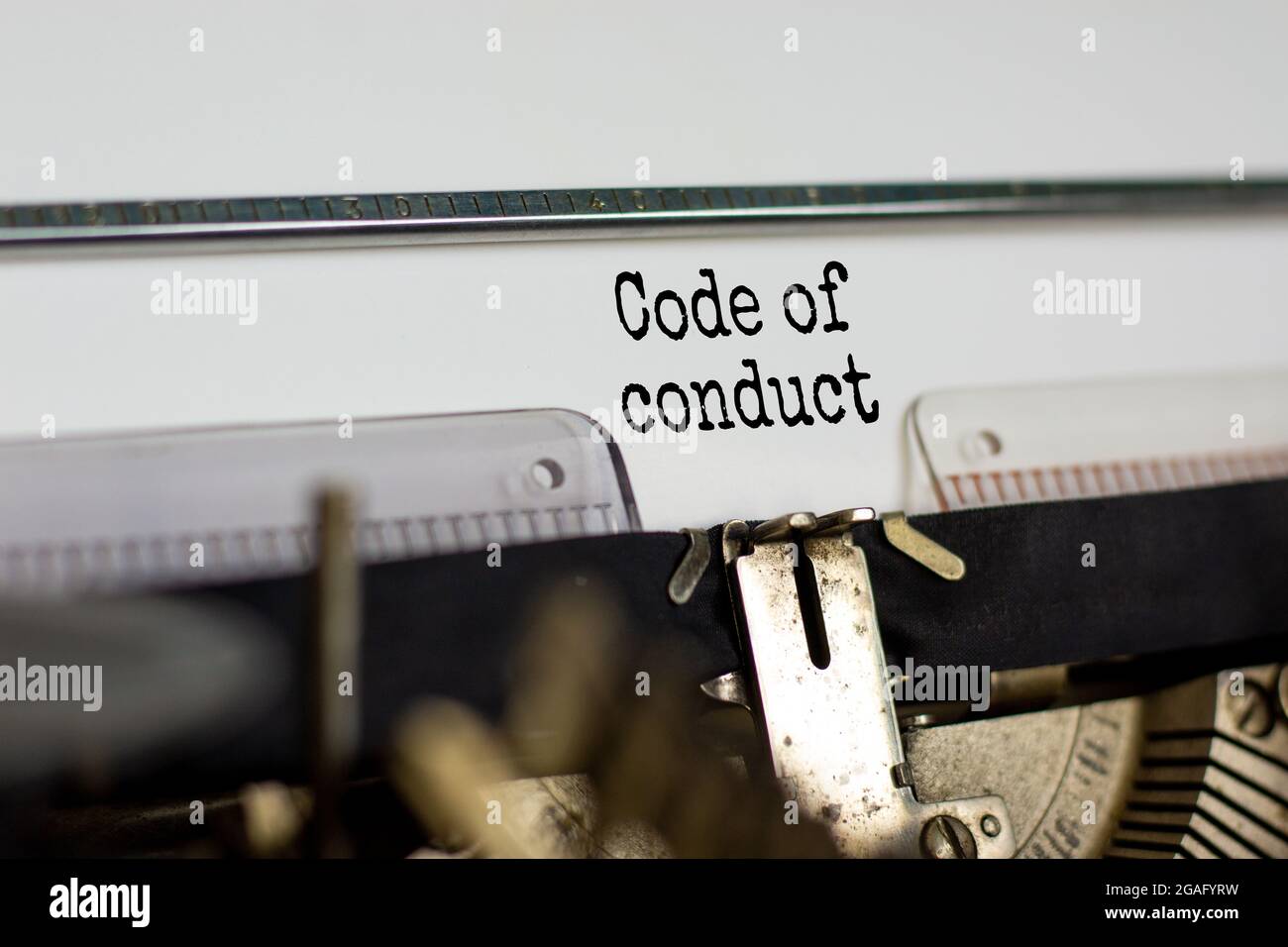 Code Of Conduct Symbol Words Code Of Conduct Typed On Retro