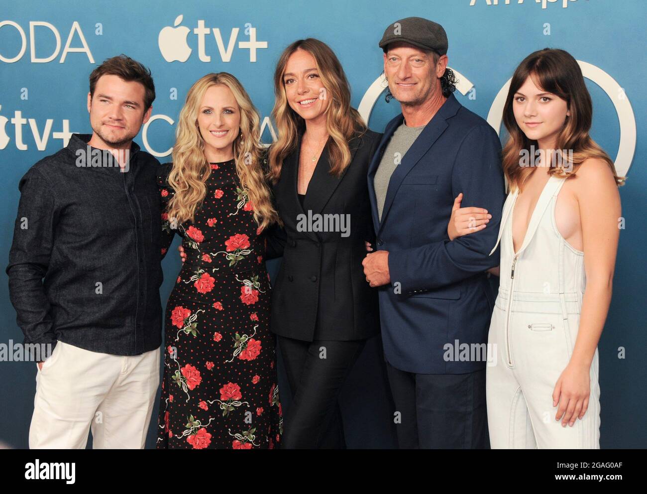 Los Angeles, USA. 30th July, 2021. Troy Kotsur, Emilia Jones, Sian Heder, Daniel Durant, Marlee ...