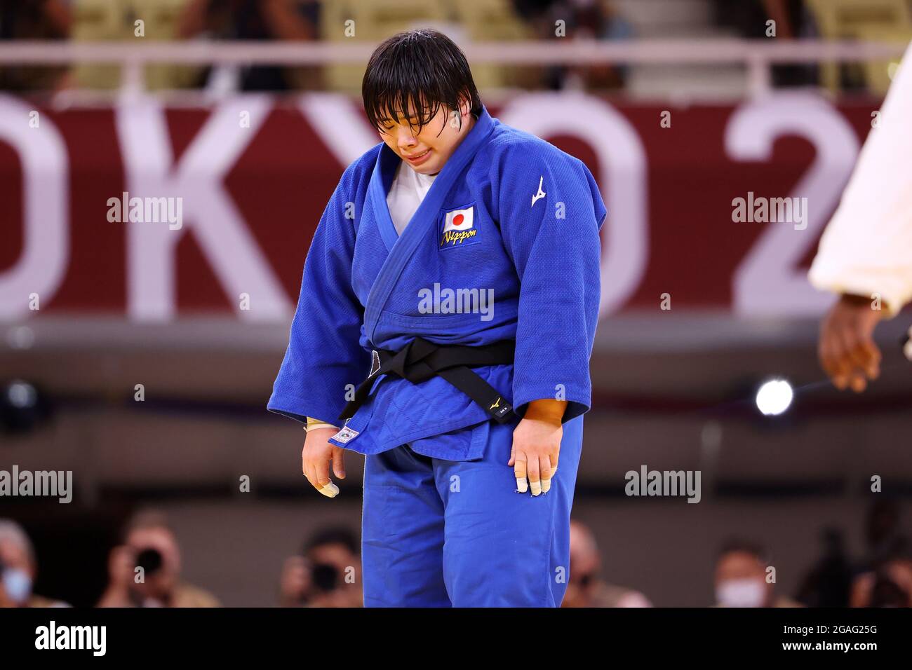 Tokyo, Japan. 30th July, 2021. Akira Sone (JPN) Judo : Women's 78kg ...