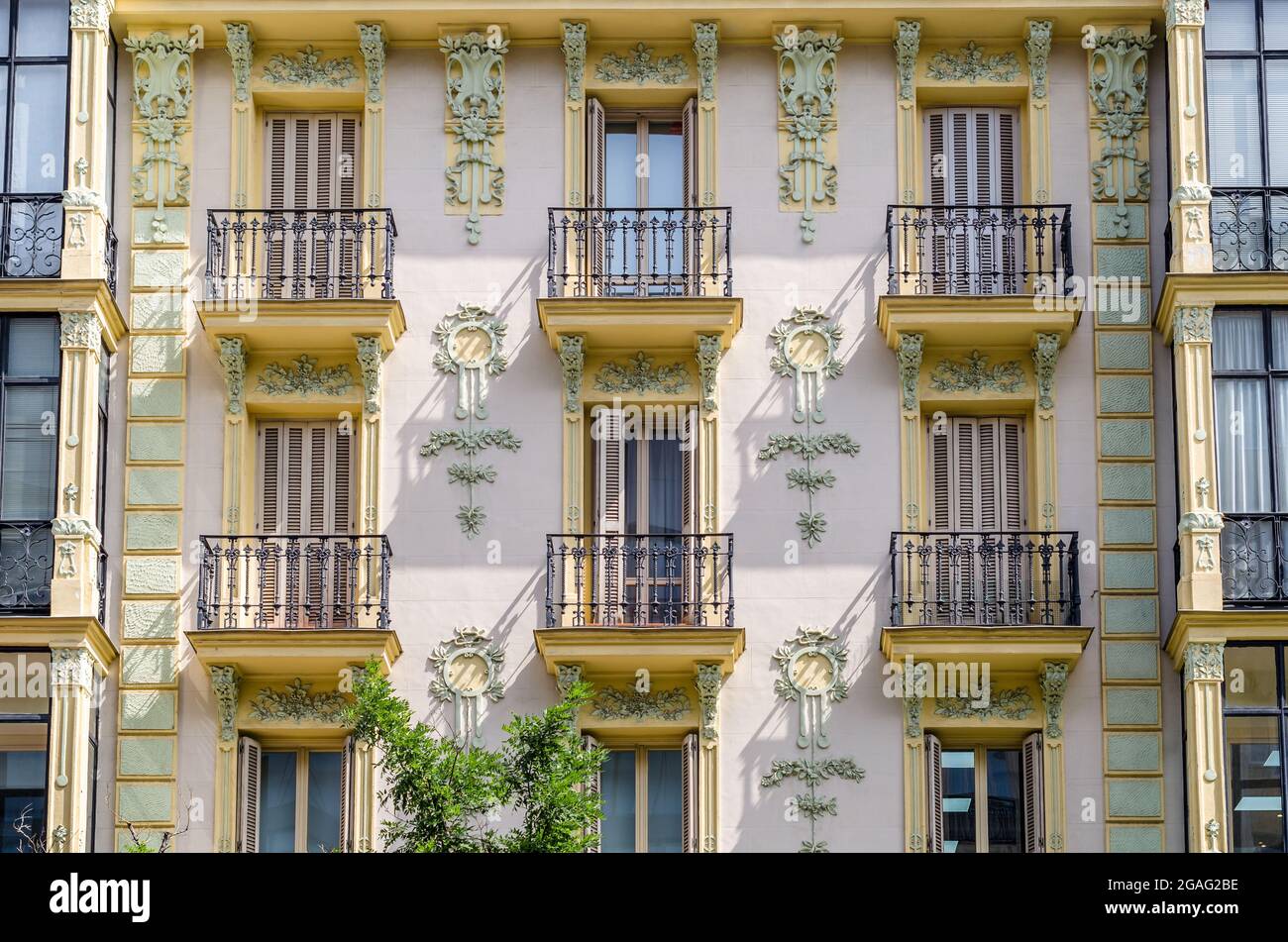 Urban scene, architecture detail in Madrid, Spain Stock Photo - Alamy