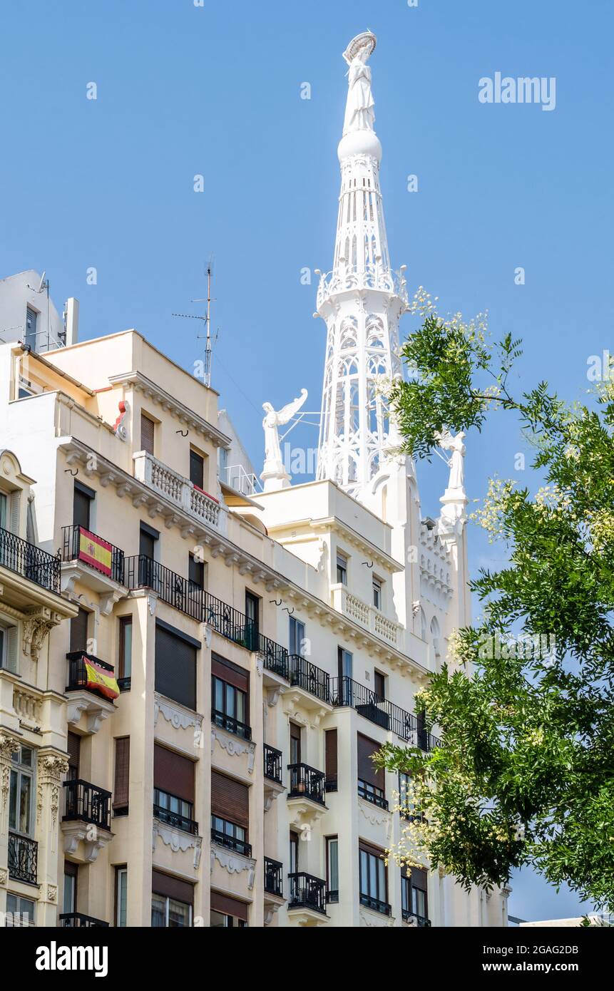 The Church of La Concepcion, a Neogothic Catholic temple in Madrid ...